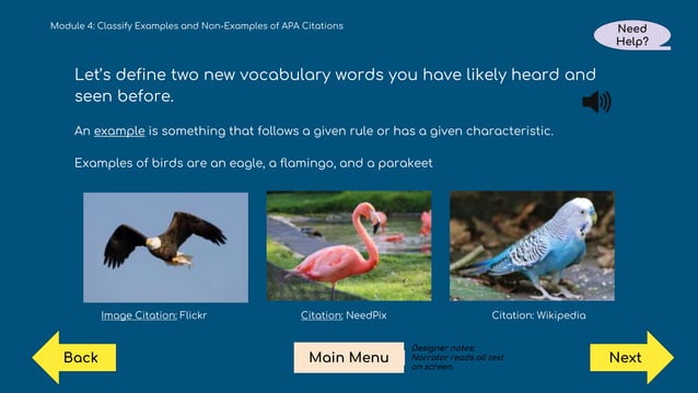 Classify Examples and Non Examples of APA Citations | PPT