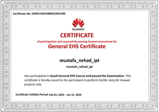 HUaweiQEHS certification in Systems and working on isiyes.pdf