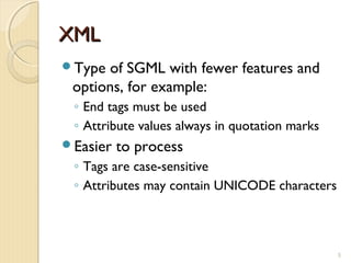 Sgml and xml | PPT