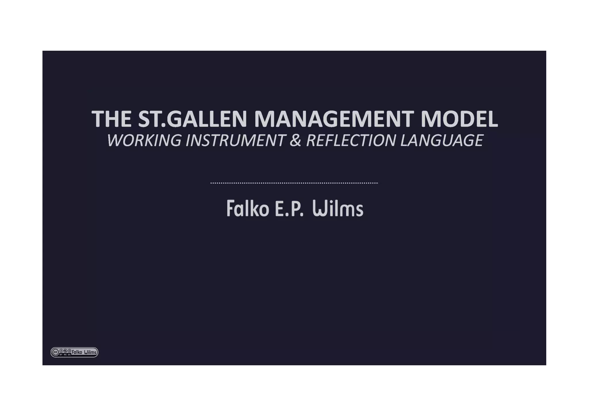 The St.Gallen Management Model | PDF