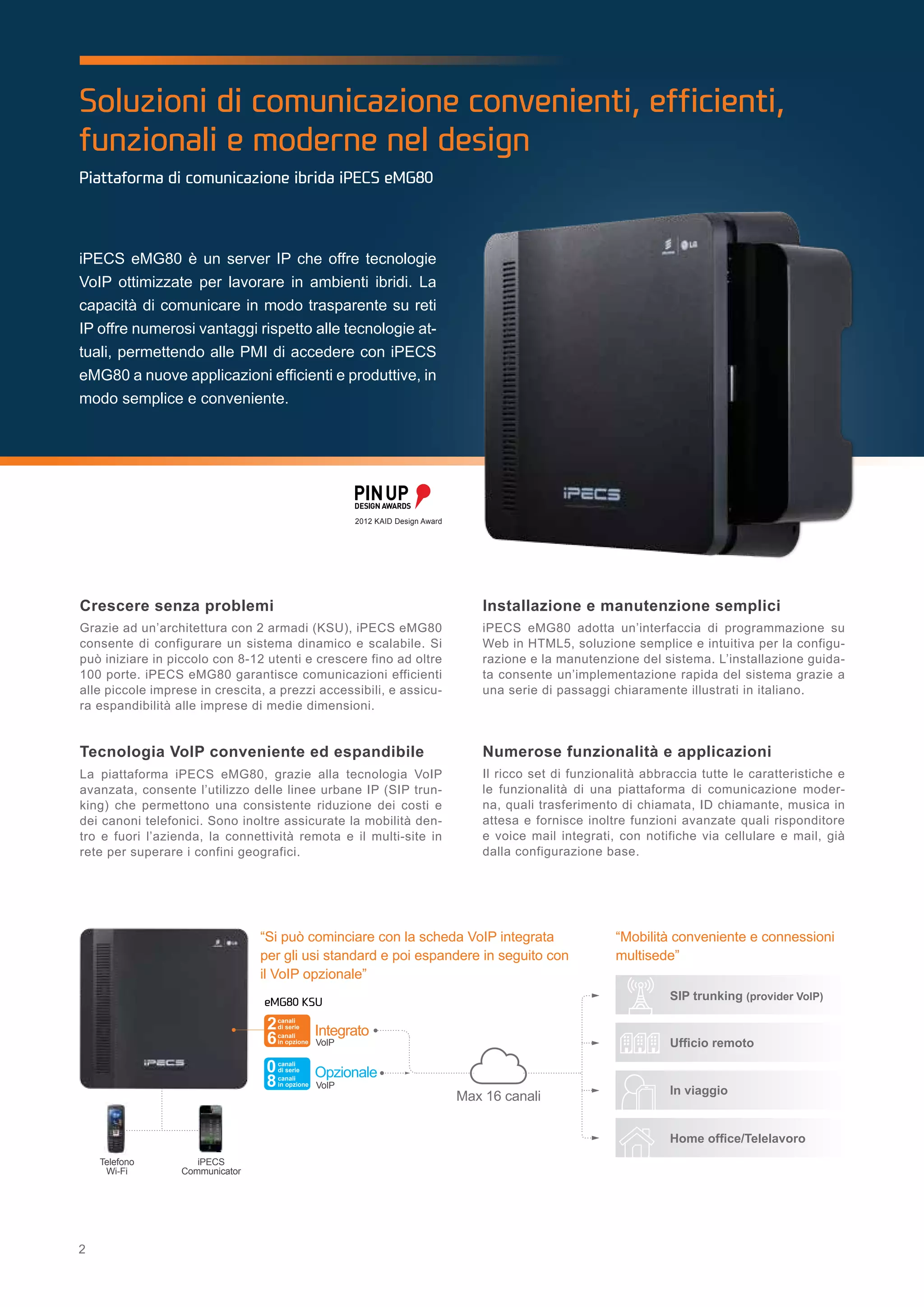 Sgm telefonia, centralino Promelit ipecs emg80 | PDF