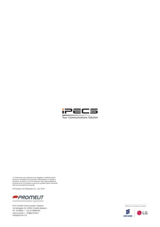 Sgm Telefonia, centralino Promelit ipecs emg800 | PDF