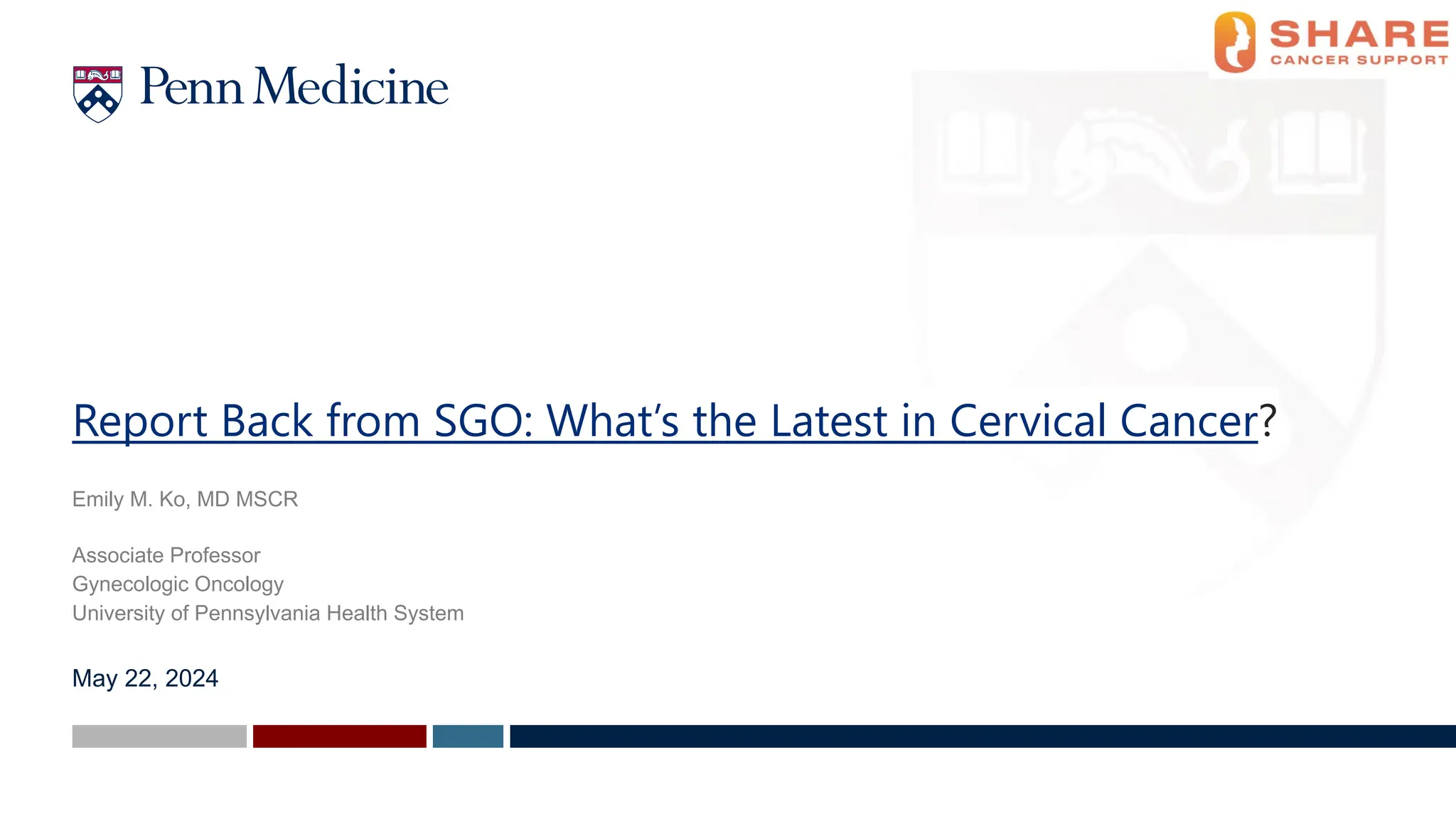 Report Back from SGO 2024: What’s the Latest in Cervical Cancer? | PDF