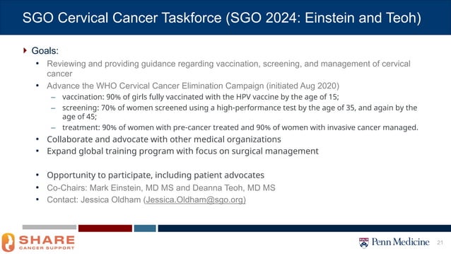 Report Back from SGO 2024: What’s the Latest in Cervical Cancer? | PDF ...