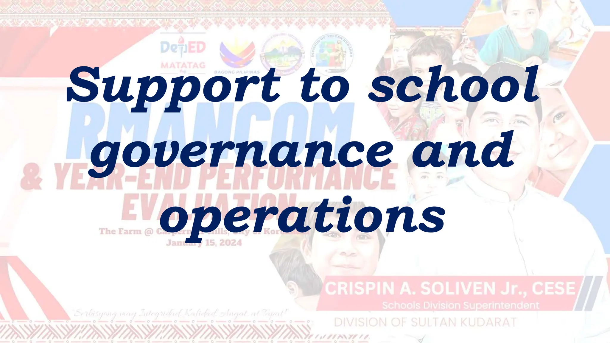 Schhools Governance and Operations Division OPCRF | PPT