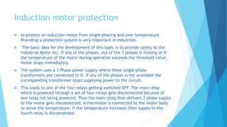 induction motor protection system | PPTX