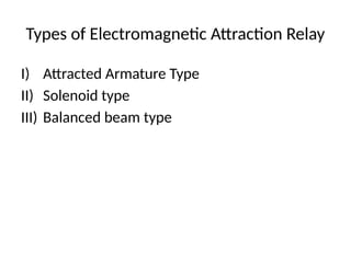 protective relays like electromagnet ppt | PPTX
