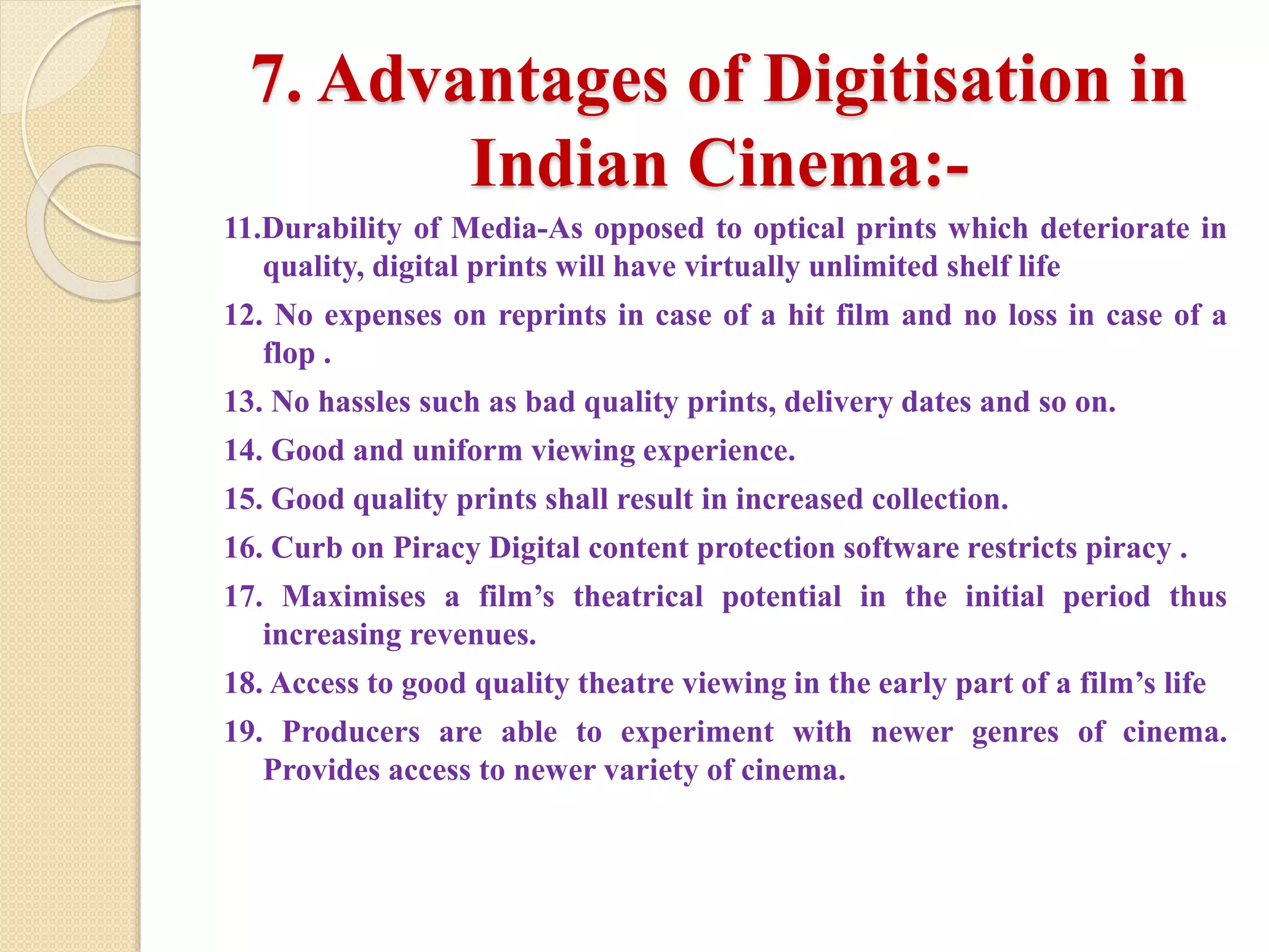 AN OVERVIEW OF IMPACT OF DIGITAL TECHNOLOGY ON INDIAN FILM INDUTSRY | PPTX