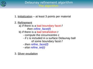 Feature preserving Delaunay mesh generation from 3D multi-material images | PPT
