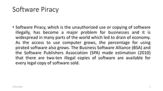 Motivations behind Software Piracy: Relevance to Computer Ethics ...