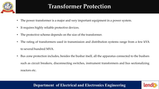 Generator and Transformer Protection (PART 2) | PPTX