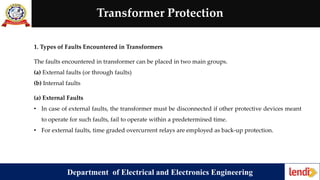 Generator and Transformer Protection (PART 2) | PPTX
