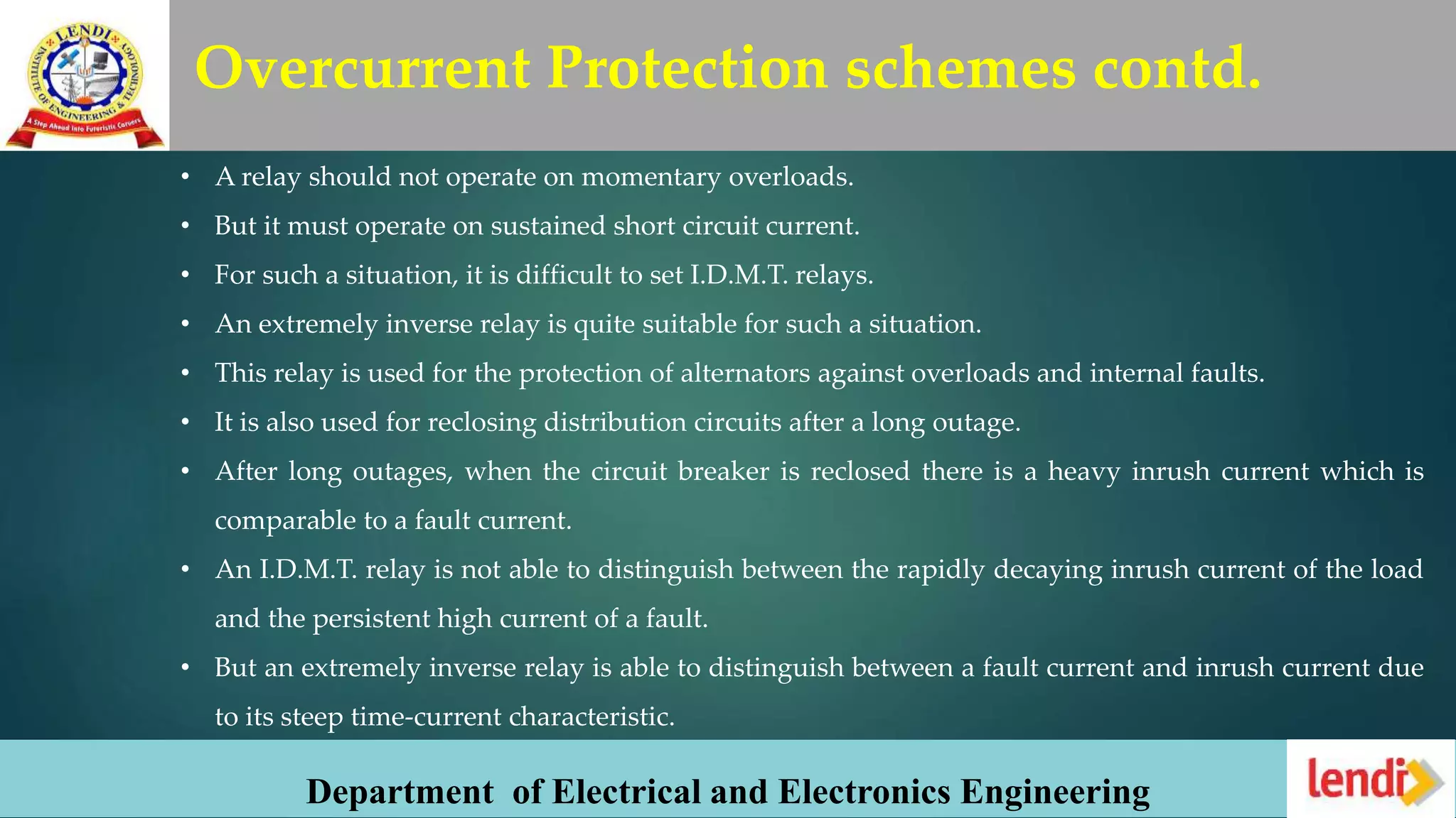 FEEDER AND BUS BAR PROTECTION | PPTX