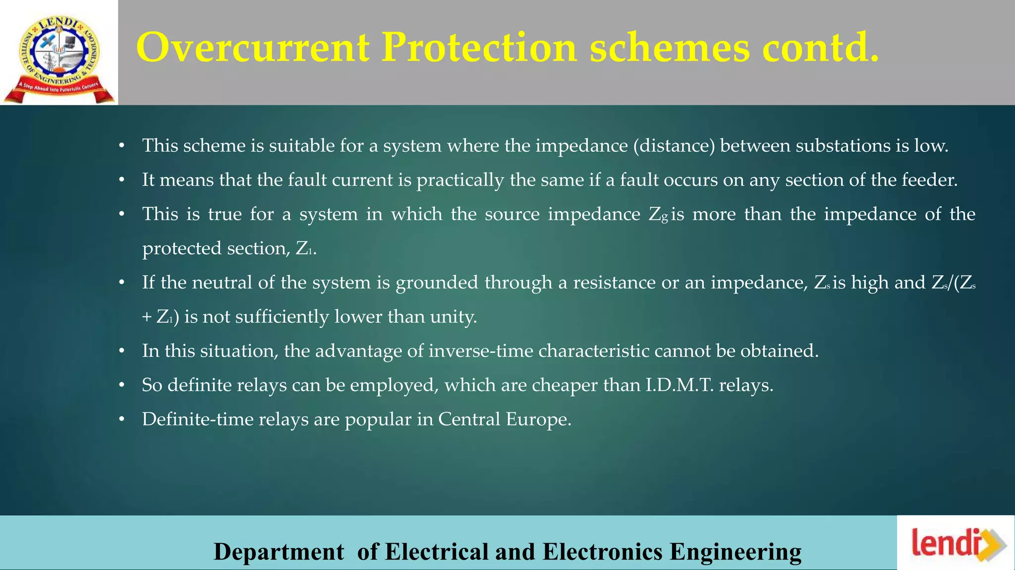 FEEDER AND BUS BAR PROTECTION | PPTX