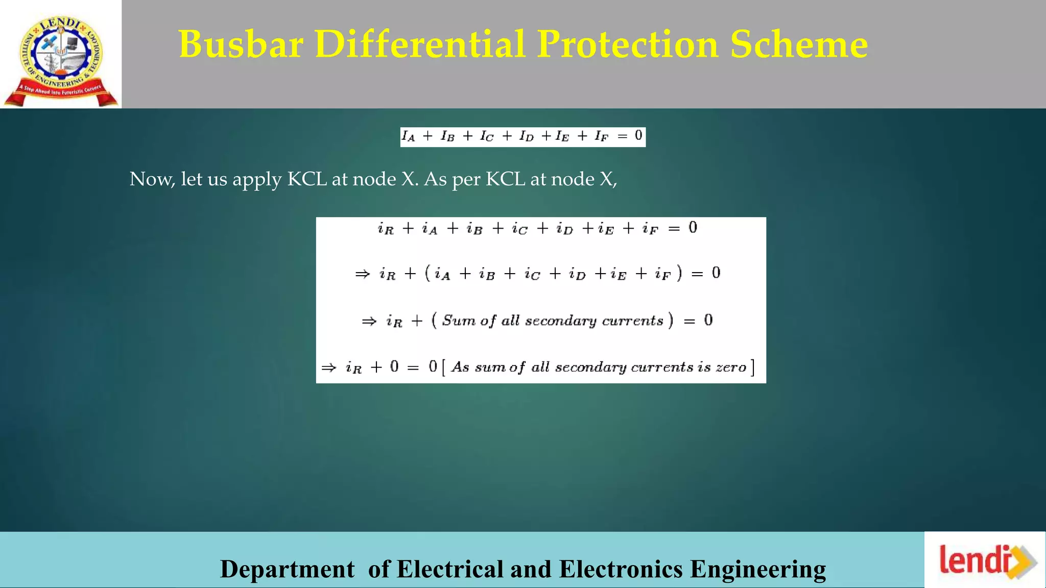 FEEDER AND BUS BAR PROTECTION | PPTX