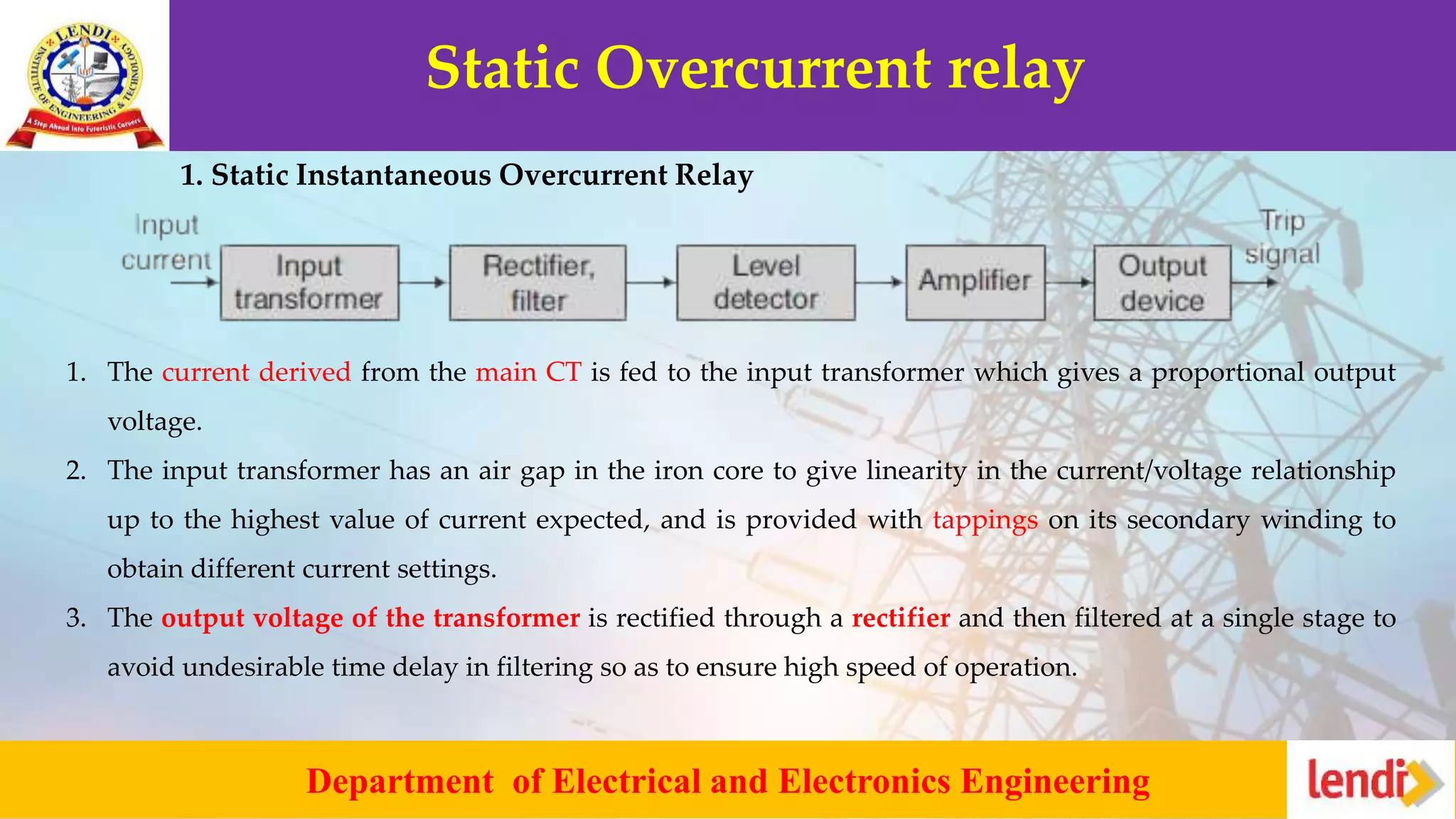 STATIC AND DIGITAL RELAYS | PPTX
