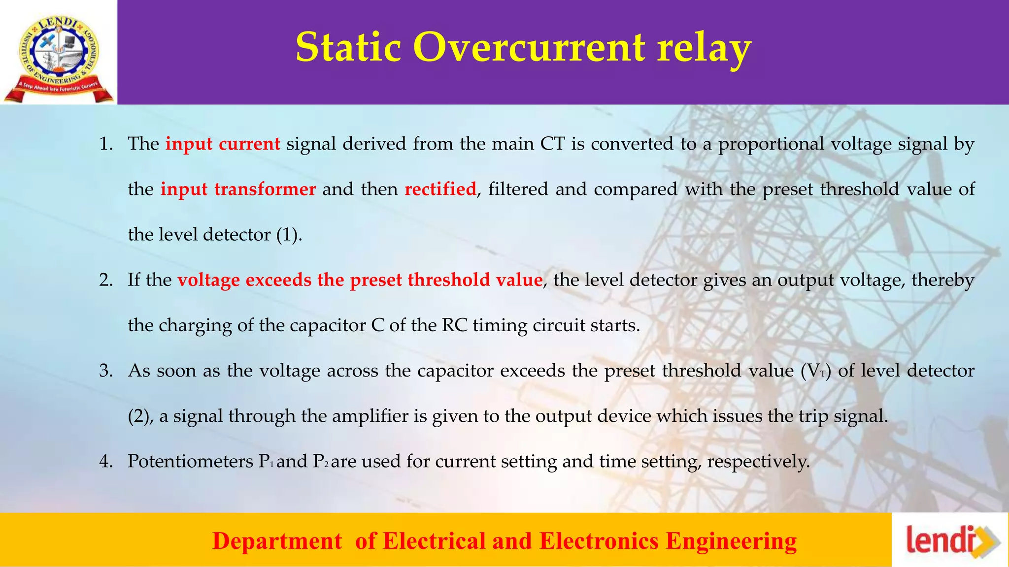 STATIC AND DIGITAL RELAYS | PPTX