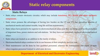 STATIC AND DIGITAL RELAYS | PPTX