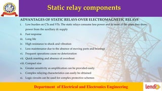 STATIC AND DIGITAL RELAYS | PPTX