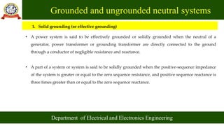 PROTECTION AGAINST OVER VOLTAGE AND GROUNDING | PPTX