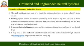PROTECTION AGAINST OVER VOLTAGE AND GROUNDING | PPTX