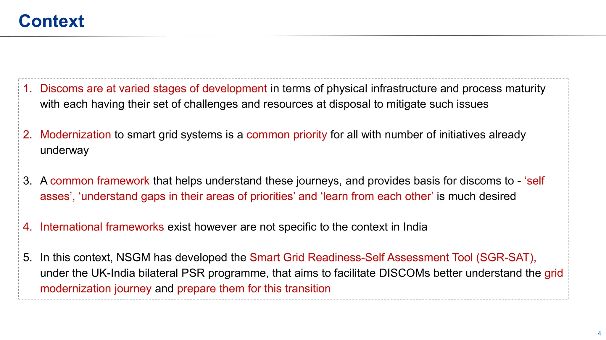 Smart Grid Readiness - Self Assessment Tool | PPT