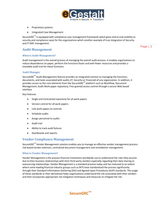 SecureGRC - Cloud based SaaS | PDF