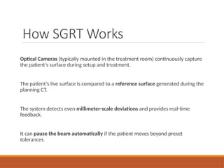 Surface Guided Radiotherapy (SGRT),Radiation Oncology | PPTX