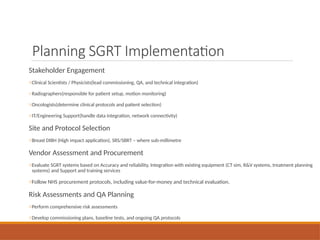 Surface Guided Radiotherapy (SGRT),Radiation Oncology | PPTX