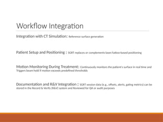 Surface Guided Radiotherapy (SGRT),Radiation Oncology | PPTX