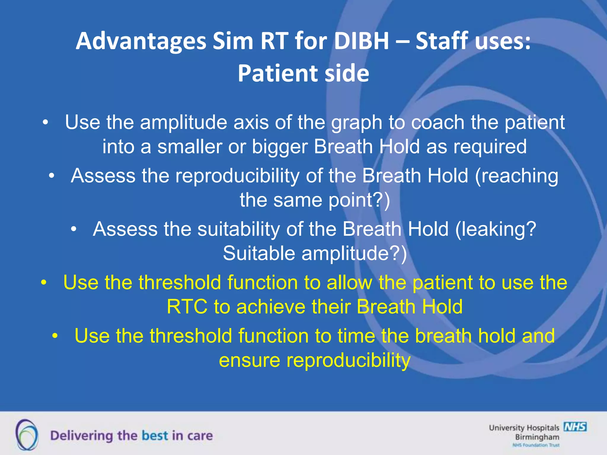 SimRT: Workflows and optimizing DIBH planning | PPTX