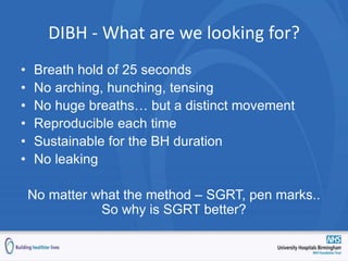 SimRT: Workflows and optimizing DIBH planning | PPTX