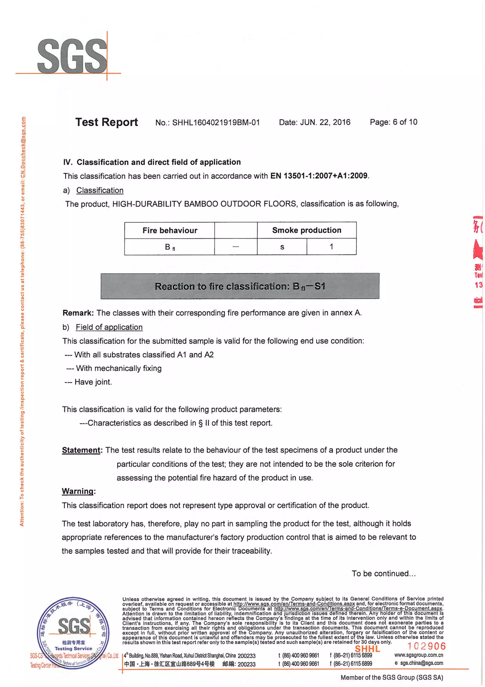 SGS TEST REPORT-YOYU outdoor decking | PDF