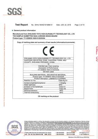 SGS TEST REPORT-YOYU outdoor decking | PDF