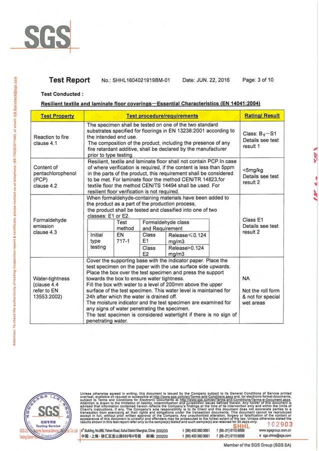 SGS TEST REPORT-YOYU outdoor decking | PDF