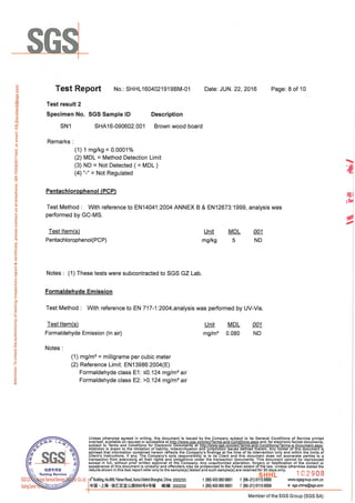 SGS TEST REPORT-YOYU outdoor decking | PDF