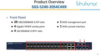 SGS-5240-20S4C4XR Stackable Managed Switch | PPT