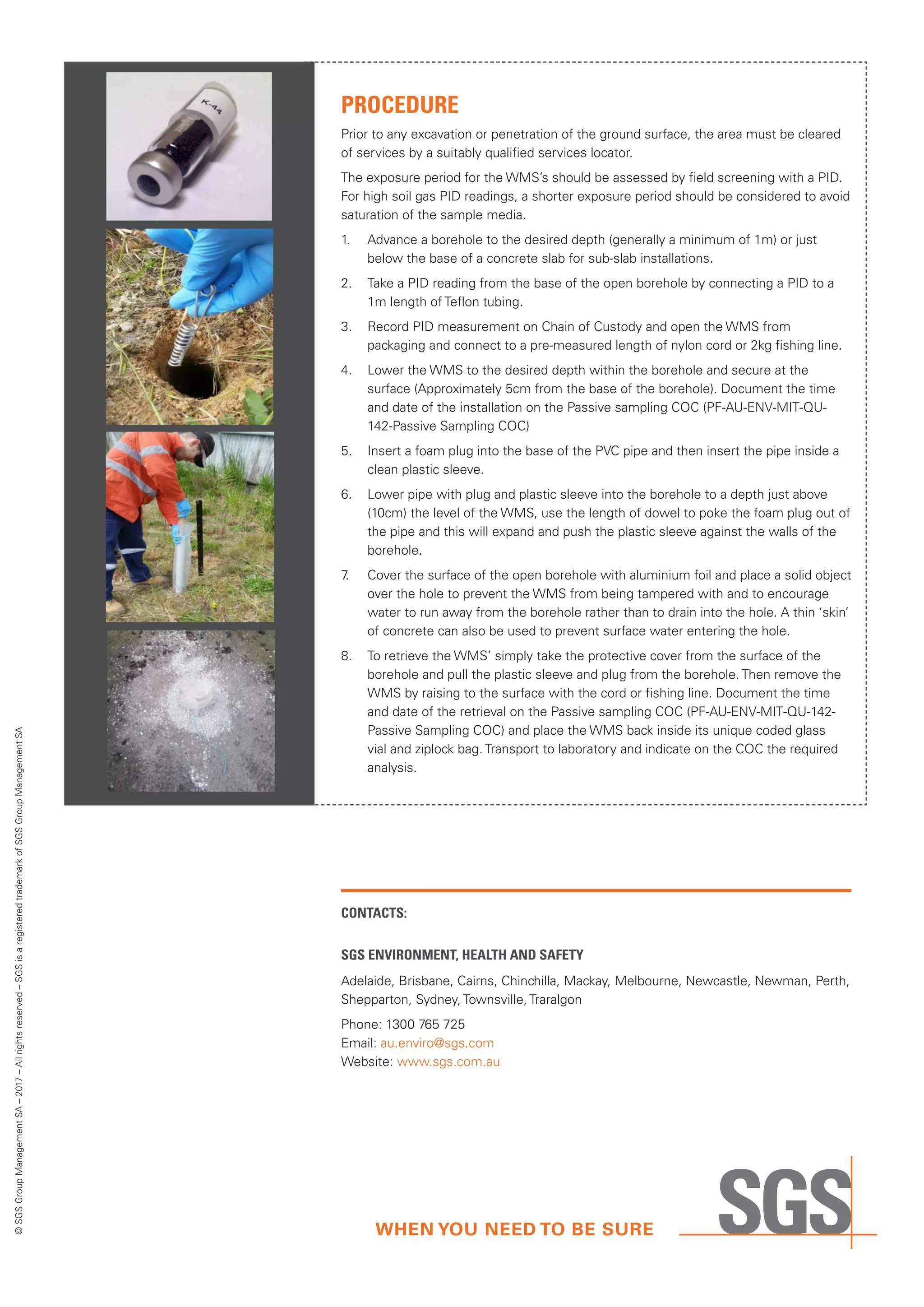 Waterloo Membrane Sampler Installation Methodology | PDF