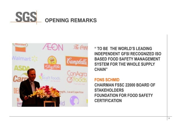 FSSC 22000 Information Seminar Asia | PPT