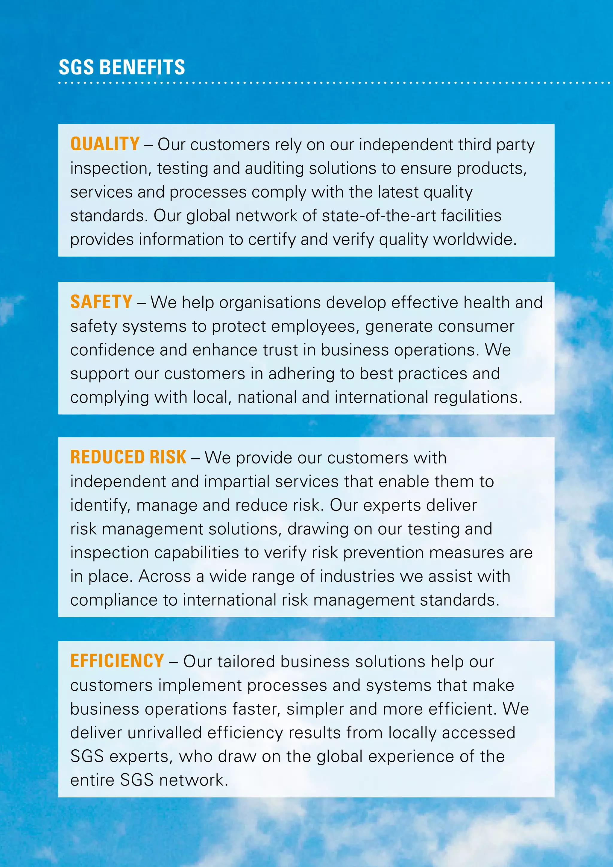 SGS Group Profile 2013 | PDF
