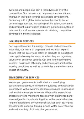 SGS Group Profile 2010 | PDF