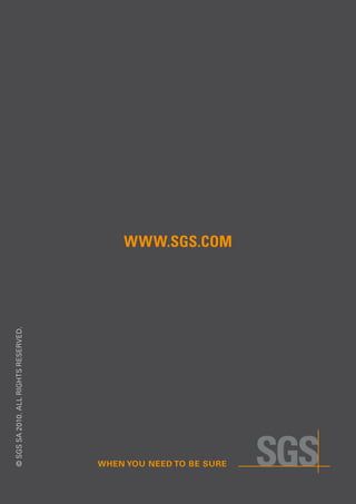SGS Group Profile 2010 | PDF | Automotive Industry | Industries