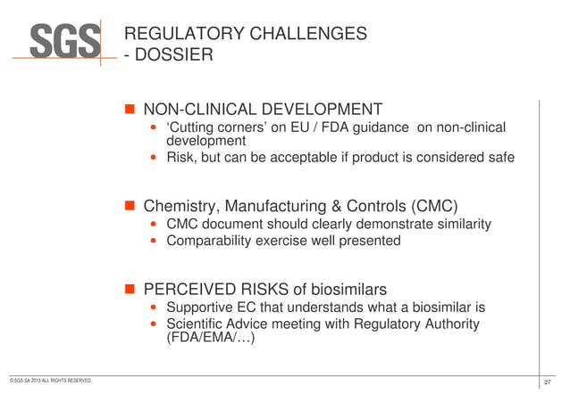 Biosimilar Development Regulatory, Analytical, and Clinical Considerations | PDF | Chemistry ...