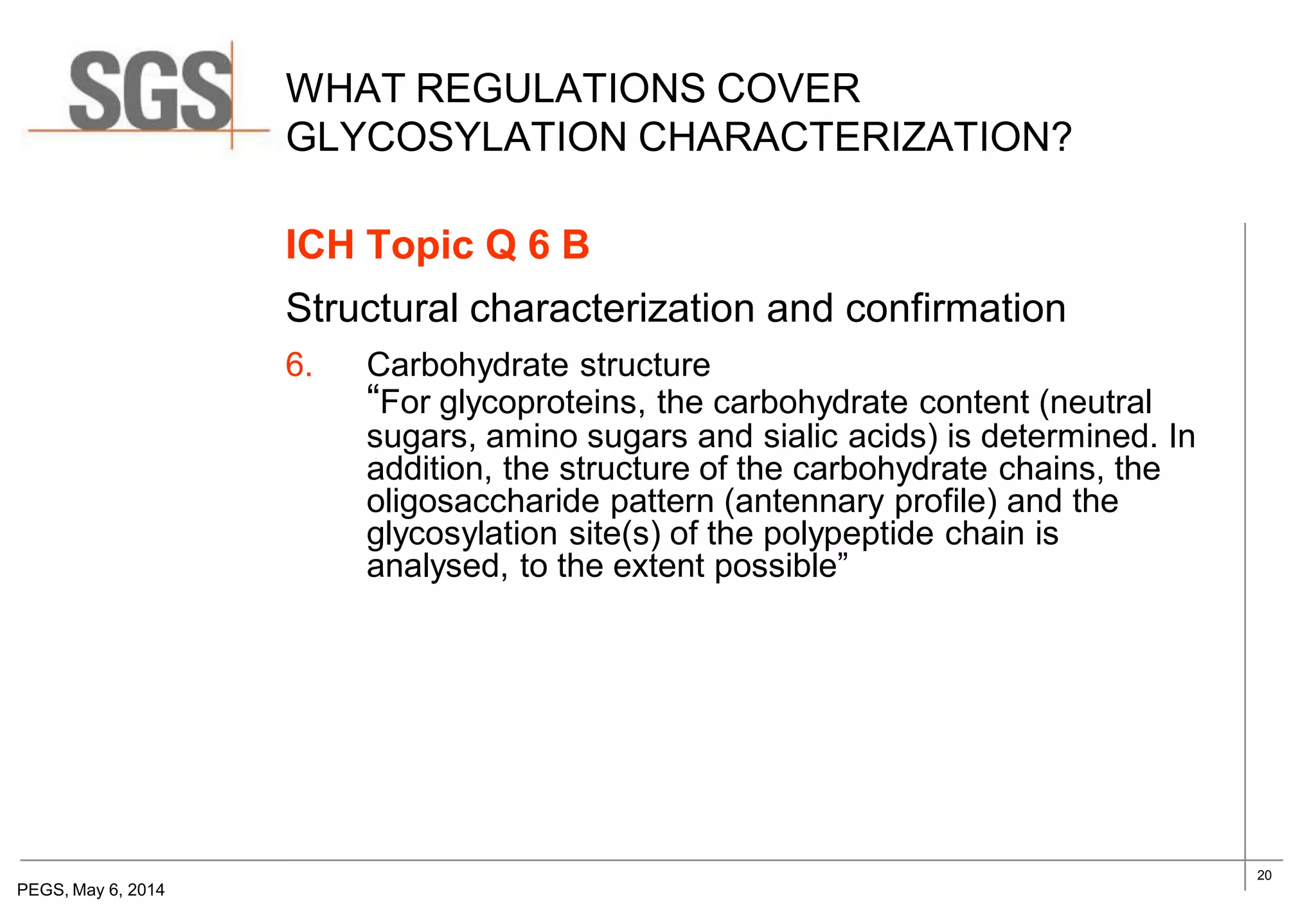 Biopharmaceutical Characterization According to ICHQ6B Harmonized ...