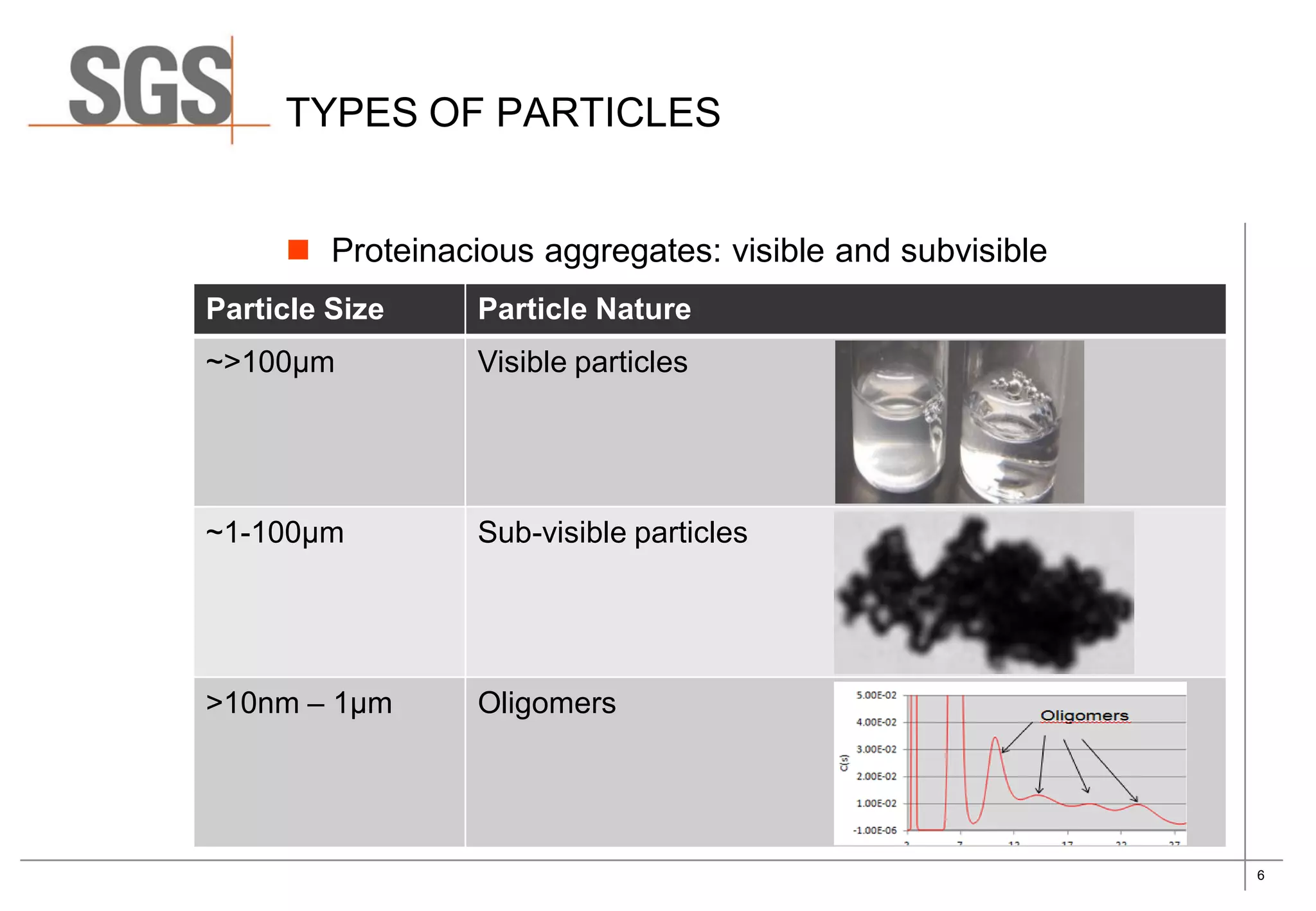 Particles in the Biotech Product Life Cycle: Analysis, Identification ...
