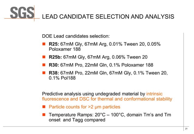 Particles in the Biotech Product Life Cycle: Analysis, Identification ...