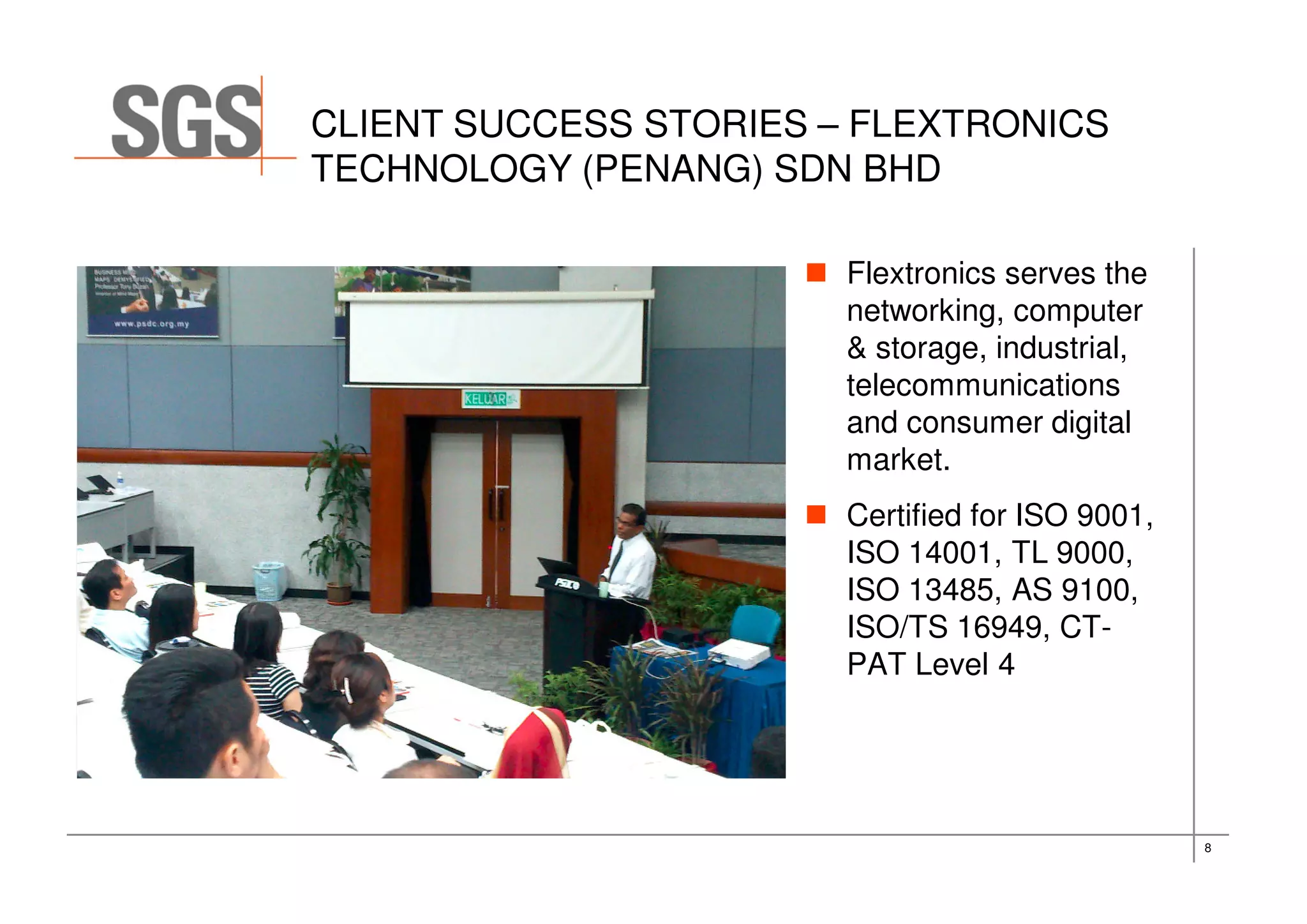 Key Highlights from the SGS Malaysia Client Info Day April 2014 | PDF