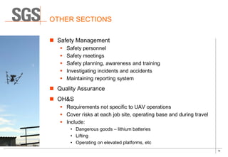 SGS - Development of UAV Operations Manuals | PDF