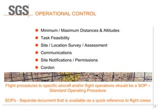 SGS - Development of UAV Operations Manuals | PDF