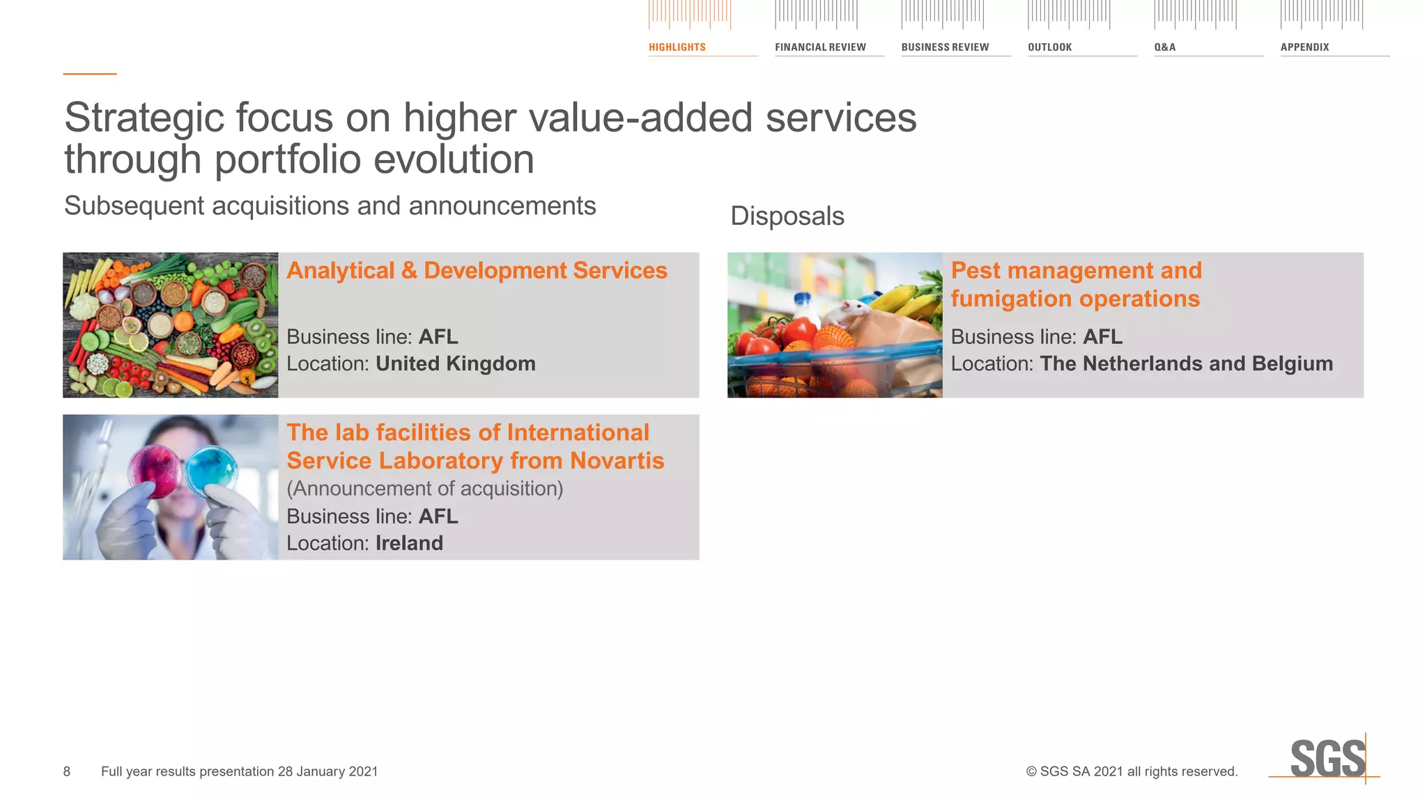 SGS 2020 Full Year Results Presentation | PDF